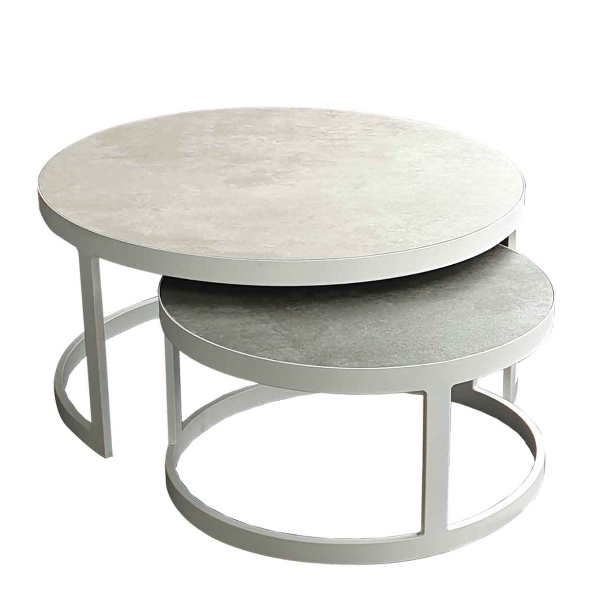 Ancona Ceramic Round Coffee Table – Remarkable Outdoor Living