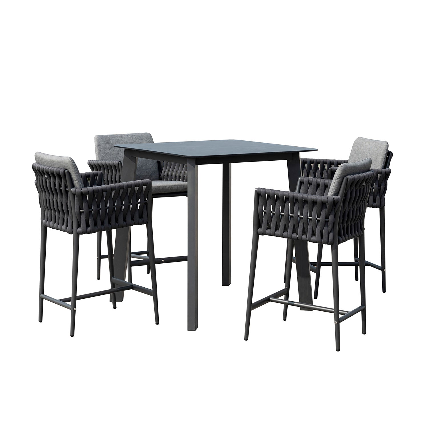 Truro Table Lawson Stool Outdoor Bar Setting – Remarkable Outdoor Living