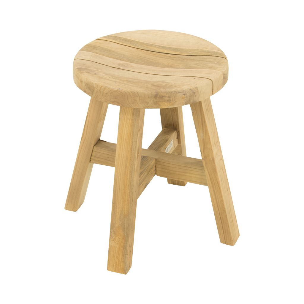Cara Round Outdoor Teak Stool – Remarkable Outdoor Living