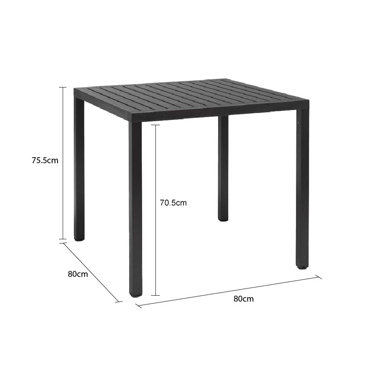 Nardi Cube Outdoor Resin Square Dining Table 80 cm – Remarkable Outdoor Living
