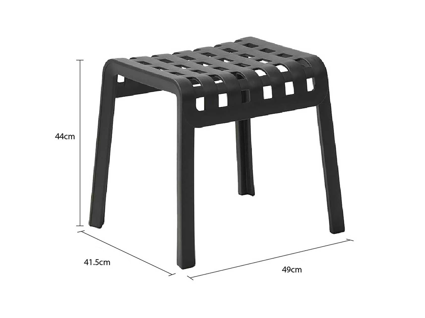 Nardi Folio Outdoor Resin Balcony Footstool – Remarkable Outdoor Living