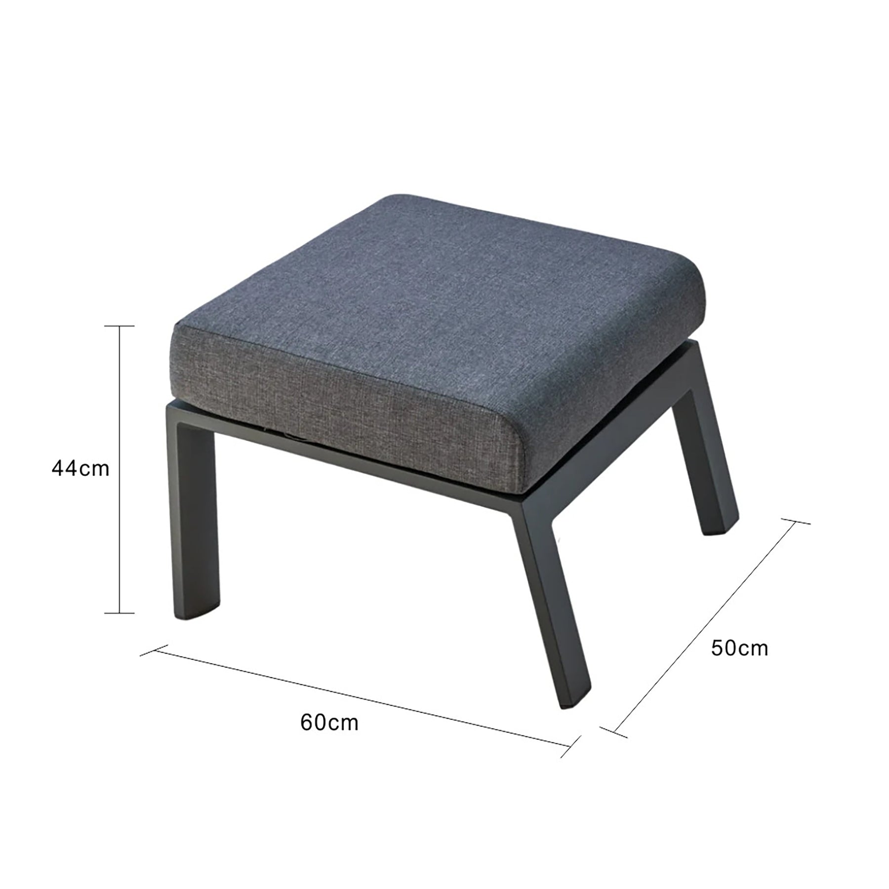 Hamilton Outdoor Aluminium Footstool – Remarkable Outdoor Living