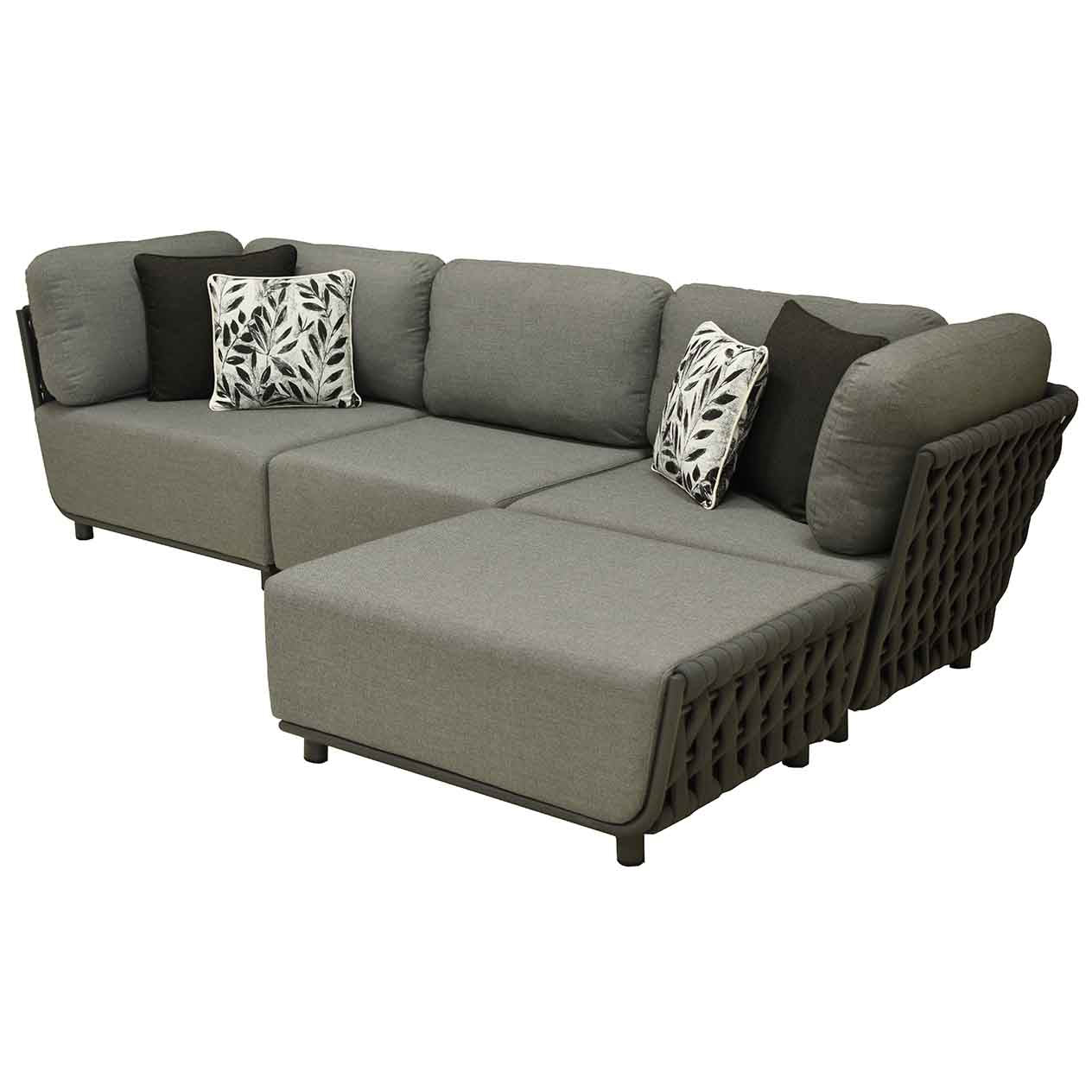 Lawson 4 Seater Outdoor Rope Modular Lounge – Remarkable Outdoor Living