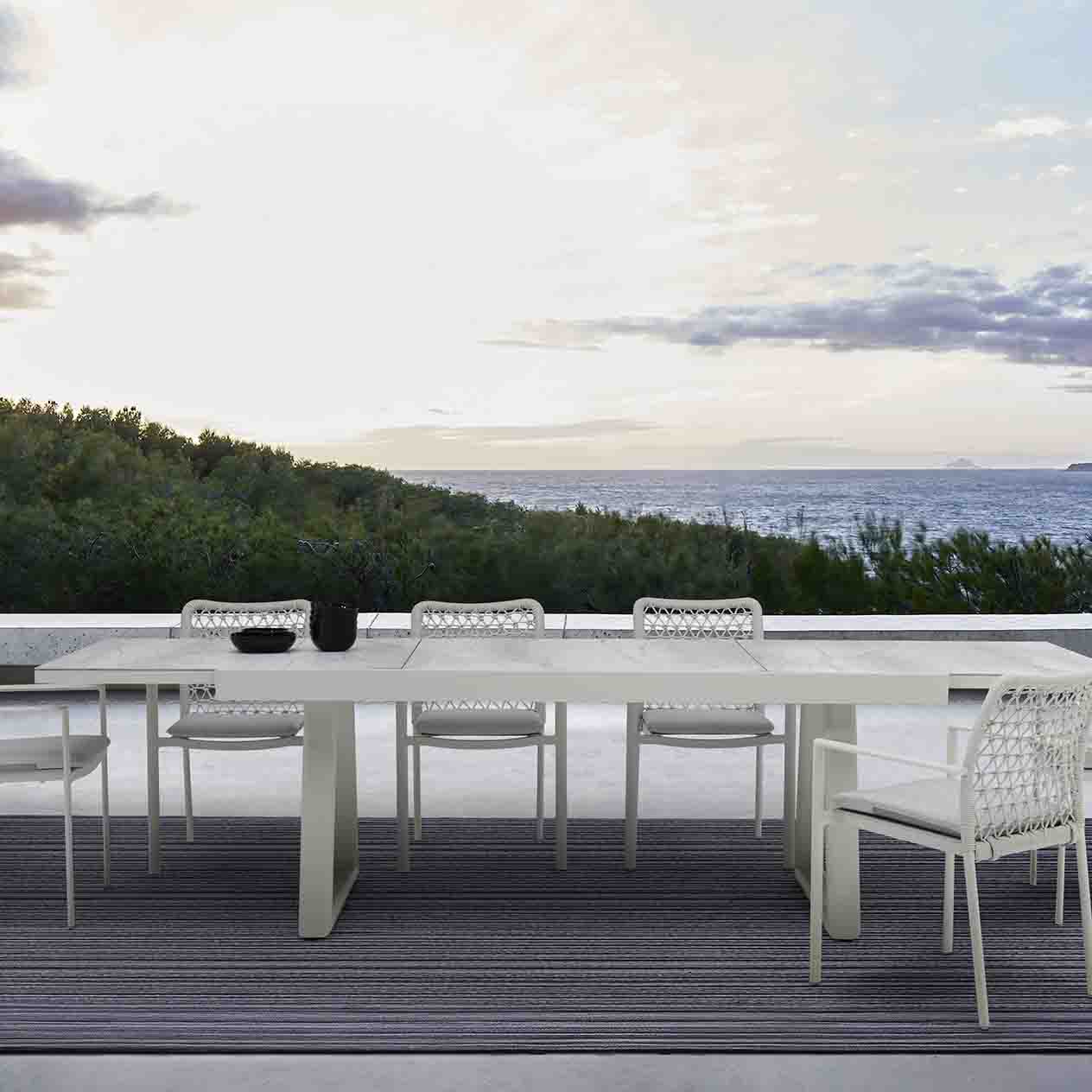 Mykonos Outdoor Aluminium Extension Table – Remarkable Outdoor Living
