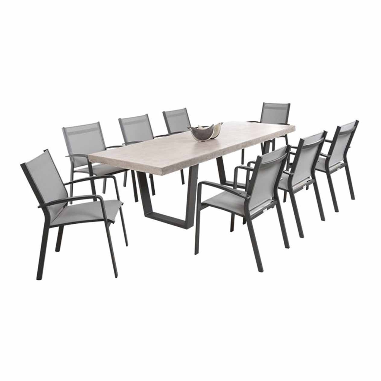 Zen Table Cosmo Chair Outdoor Dining Setting – Remarkable Outdoor Living